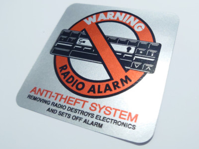 Mercedes Becker stickers anti-theft-system radio window sticker becker ...