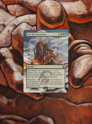 Magic the Gathering See the Unwritten #4 Hand Painted Unique Custom MTG ...