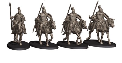 Late Roman Bucellarii Cavalry 4 Mounted Figures 28mm Hail Caesar, Saga ...