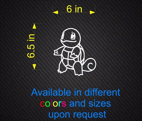 Vinyl Decal Sticker. Car, Window, Wall... 007 Squirtle (6in x 6.5in) | eBay