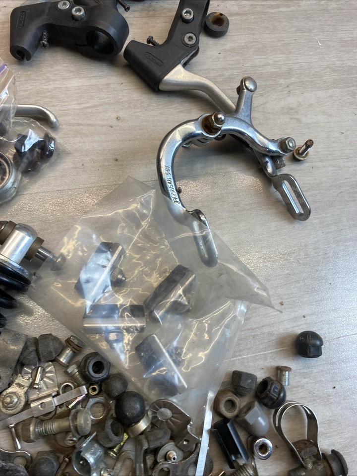 Vintage Bike Hardware Lot Brake Shifter Handle Etc. Parts! Dia-compe ...