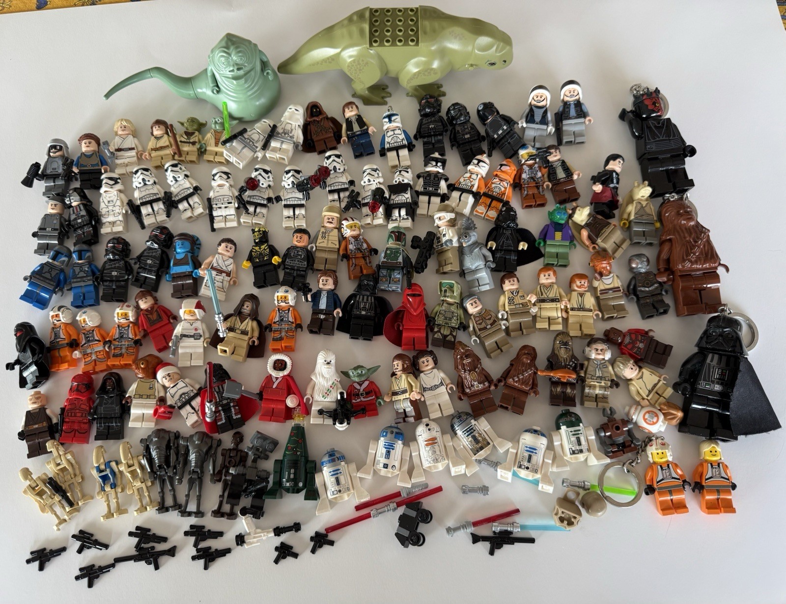 Star Wars Lego Minifigure Lot Of 100 Plus 4 Keychains | eBay