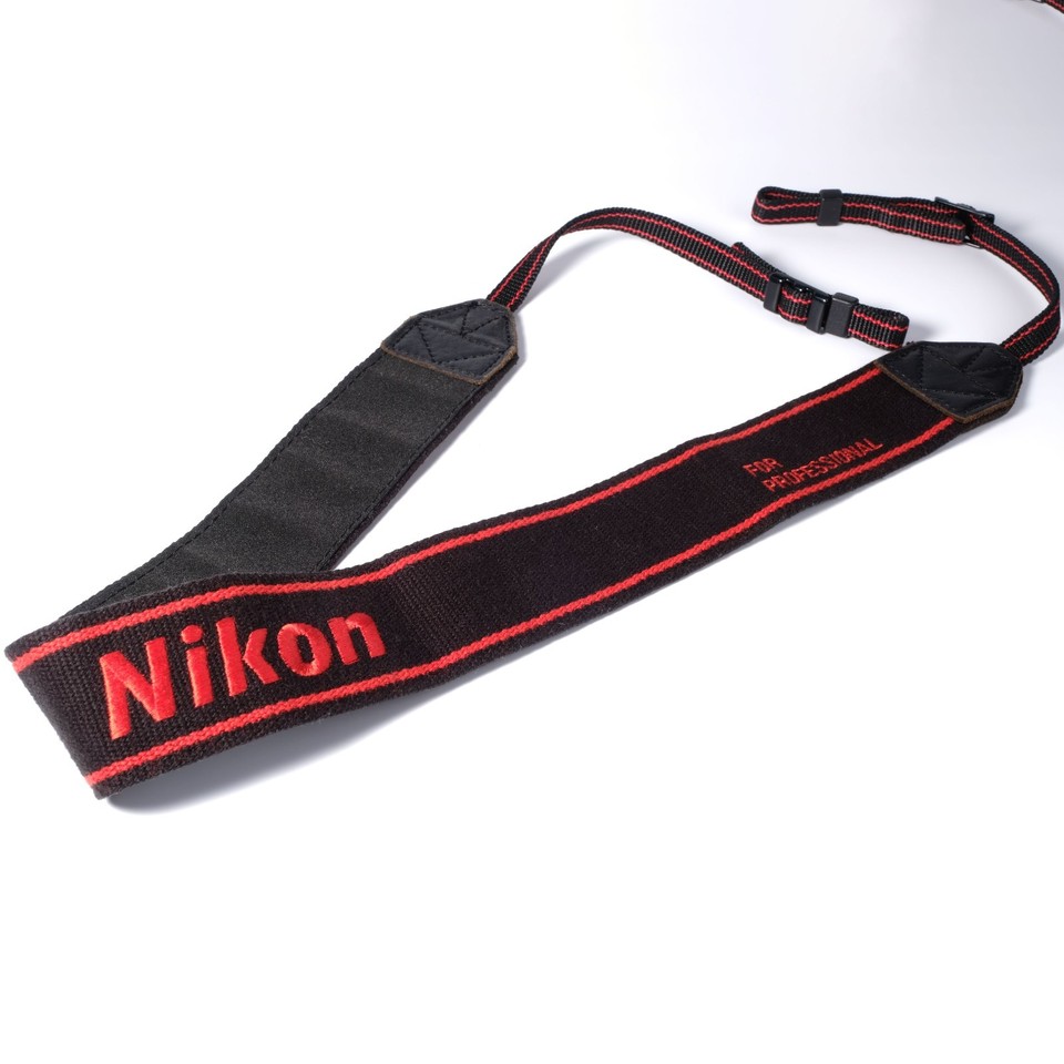 [MINT] Nikon Camera Neck Strap for Professional Red Black NPS From ...