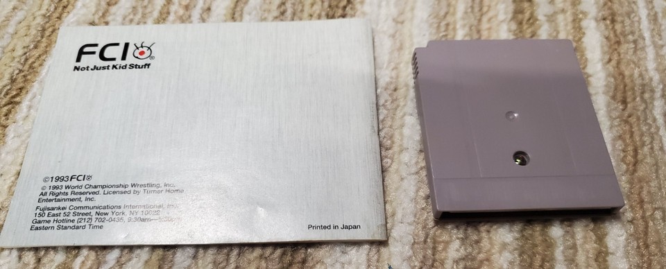 Nintendo Gameboy - WCW Wrestling: The Main Event - Cartridge & Manual ...