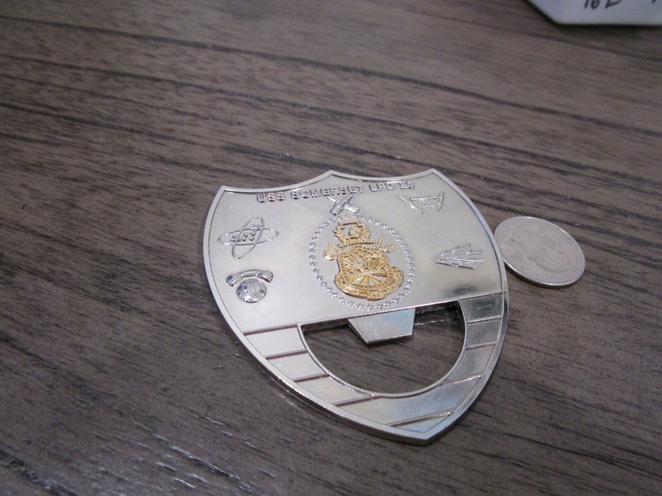 USN USS SOMERSET LPD 25 Combat System Goats CPO Challenge Coin #145K | eBay