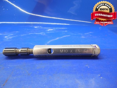 M10 X 1.5 6G METRIC HILO SET THREAD PLUG GAGE 10.0 GO ONLY P.D. = 8.994 ...