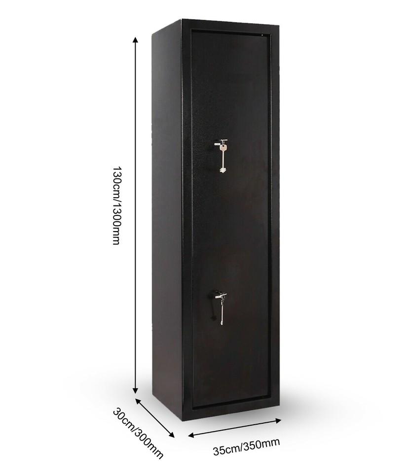 3 Or 6 Gun Cabinet Lockable Safe Rifle Firearm Steel BS7558/92 Police ...
