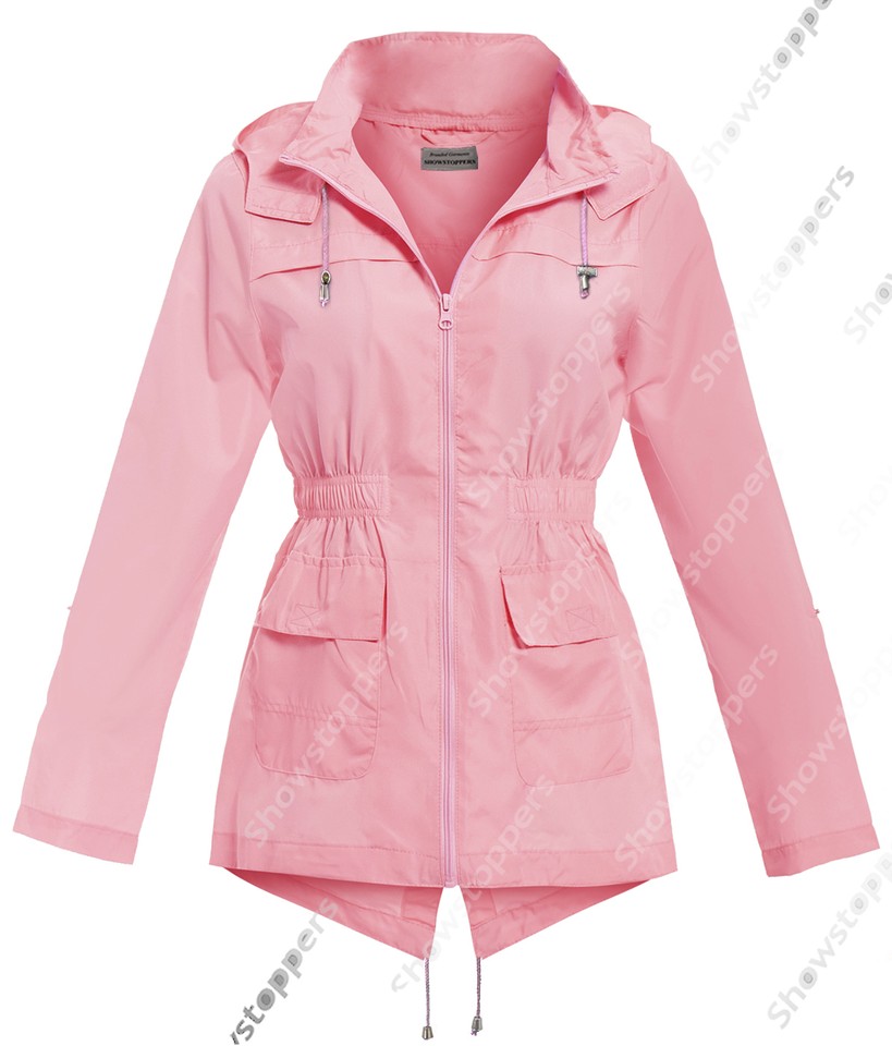 NEW RAIN MAC Ladies PARKA Womens FISHTAIL RAINCOAT Size 8 10 12 14 16 ...