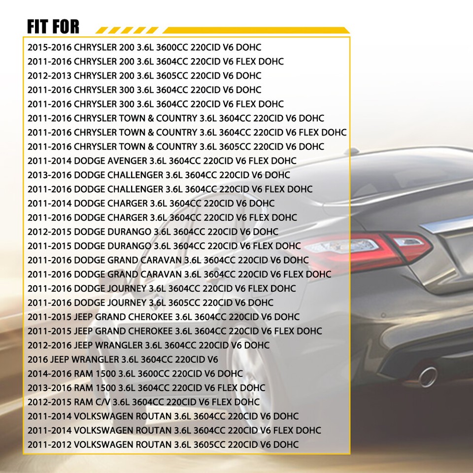 Engine Valve Cover Gasket Set For 2012-2016 JEEP WRANGLER 3.6L 3604CC ...