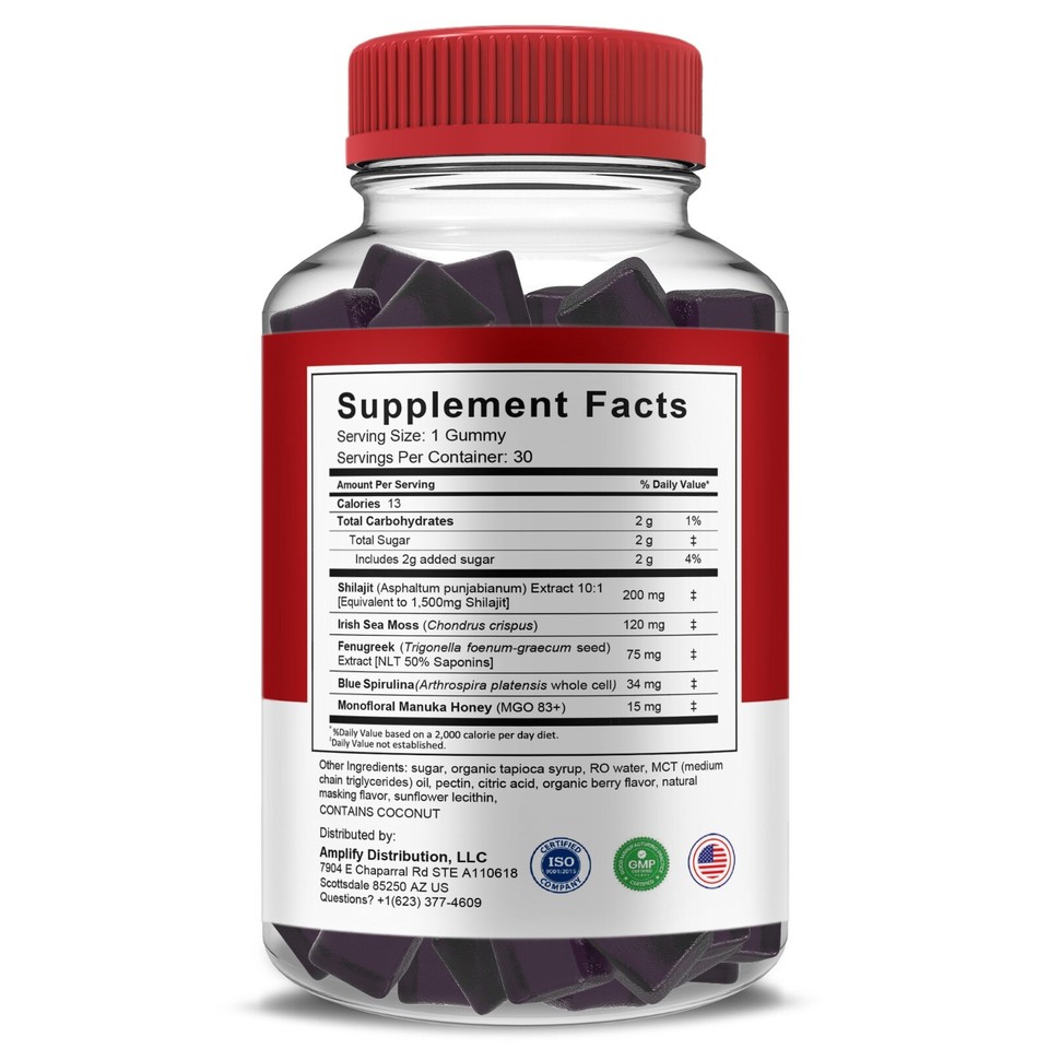 (2 Pack) Ultra Male Max Gummies Ultra Male Max Supplement (2 Month ...