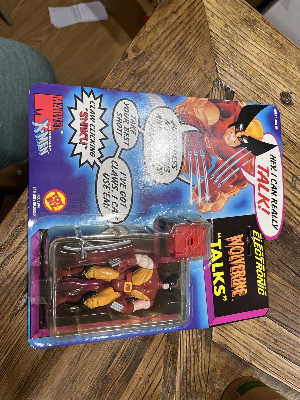 ToyBiz Wolverine Electronic Talking Action Figure 1991 Marvel X-men for ...