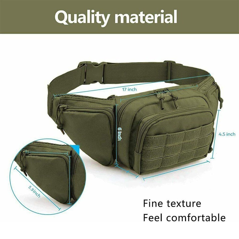 Fanny Pack Holster Fits 1911, Glock, H&K, Ruger, S&W M&P Shield Taurus ...