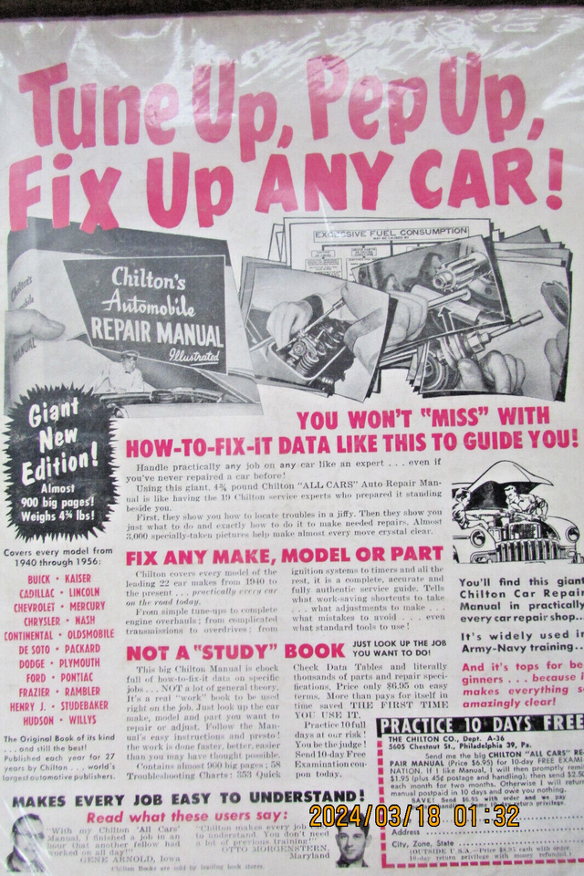 Auto Age Magazine March 1956 | eBay