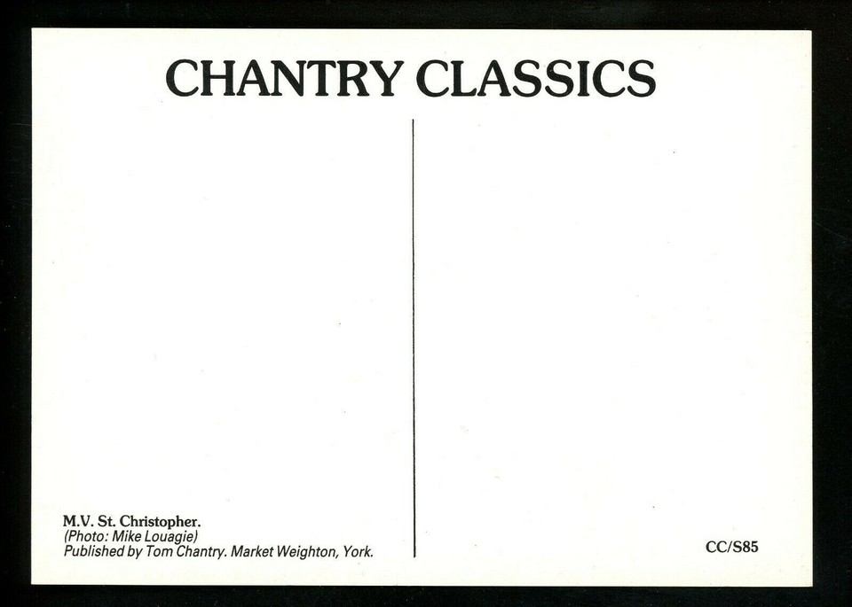 Ship postcard Chantry Classics Chrome S85 M V St Christopher | eBay