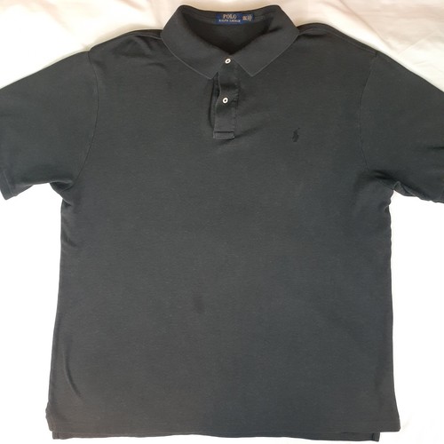 Polo Ralph Lauren Shirt Mens 2XLT Charcoal Gray Black Pony Short Sleeve ...