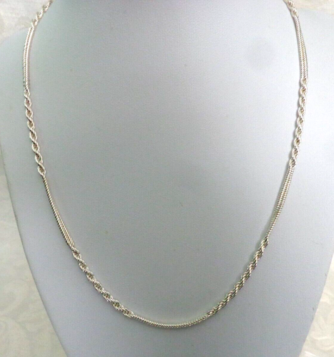 Sterling Silver Fancy Link Chain 18" 13 Grams Signed MILOR NOS Italy ...