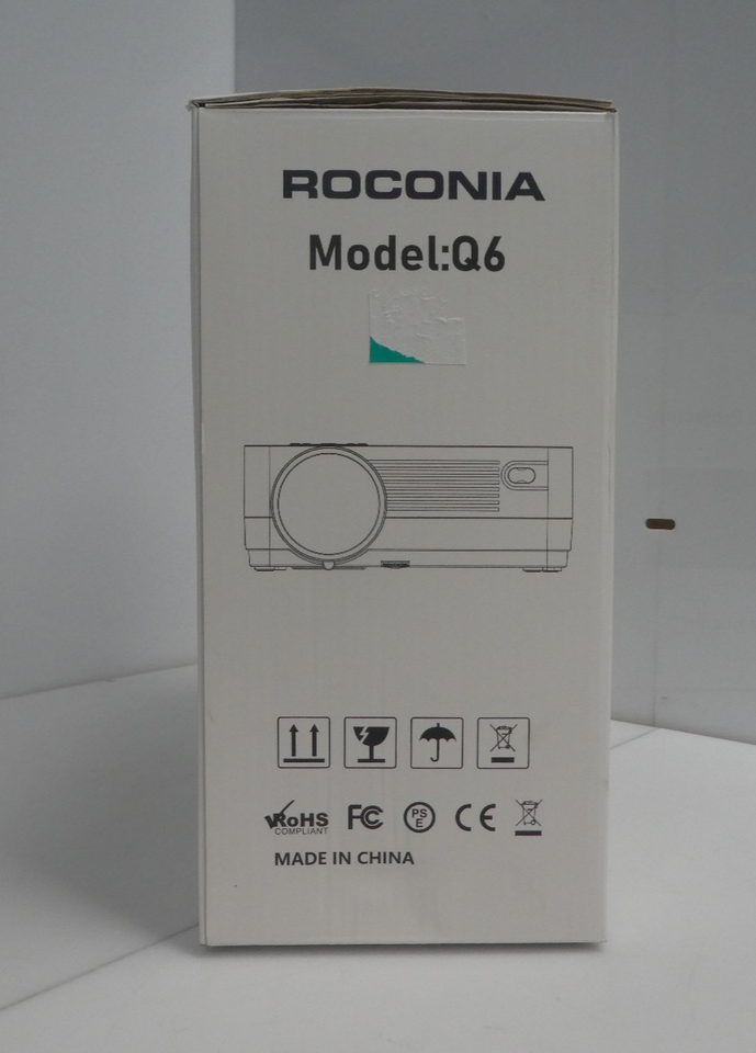 ROCONIA 5G WiFi Bluetooth 4K Support Native 1080P, 15000LM HD Movie ...