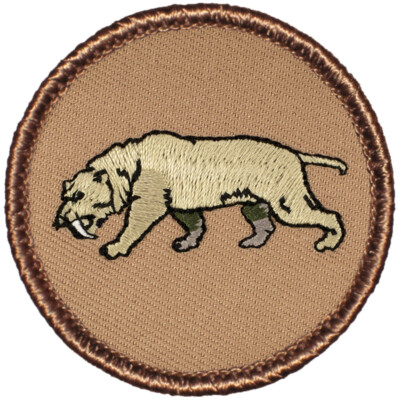 Sabertooth Patrol Patch - 2" Round Embroidered Patch | eBay