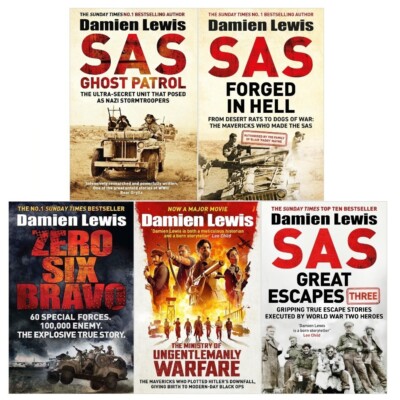 SAS By Damien Lewis 5 Books Collection Set SAS Great Escapes, SAS ...