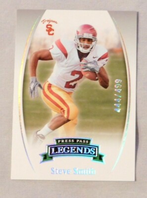 2007 Press Pass Legends /499 Silver #61 Steve Smith USC - New York ...