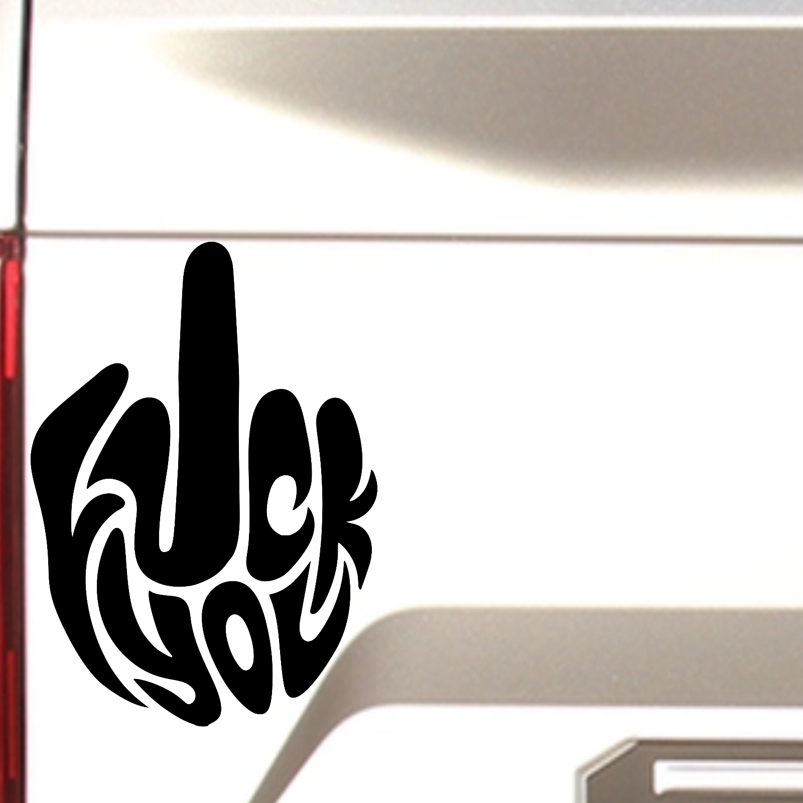F You Flipping Off Middle Finger Decal Stickers Car Window Tumbler 22 ...