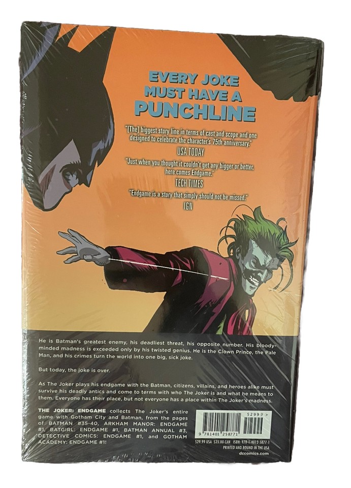 The Joker Endgame DC Comics Hardcover Brand New Sealed. Amazing ...