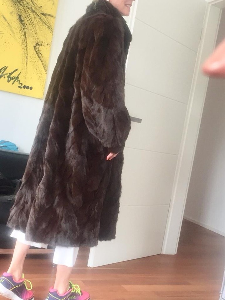 custom German fur coat mink Size 8-10 in excellent condition with paper ...
