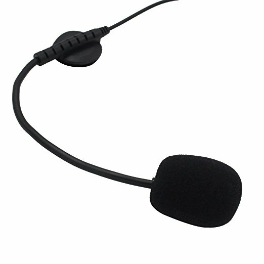 2 Pin PTT Motorcycle Helmet Headset for BAOFENG UV-5R two way radio CB ...
