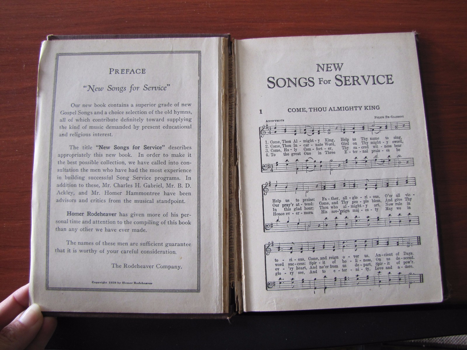 New Songs for Service -1929 HC - Hymnal hymns gospel music spiritual | eBay