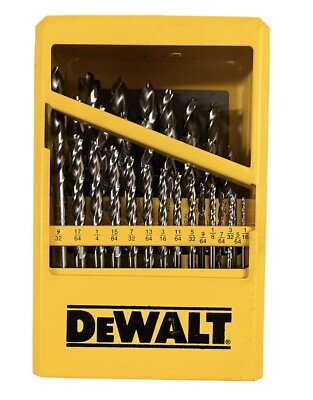 DEWALT PILOT POINT Drill Bit Set with Metal Index 29 Pcs W/ Metal Index ...