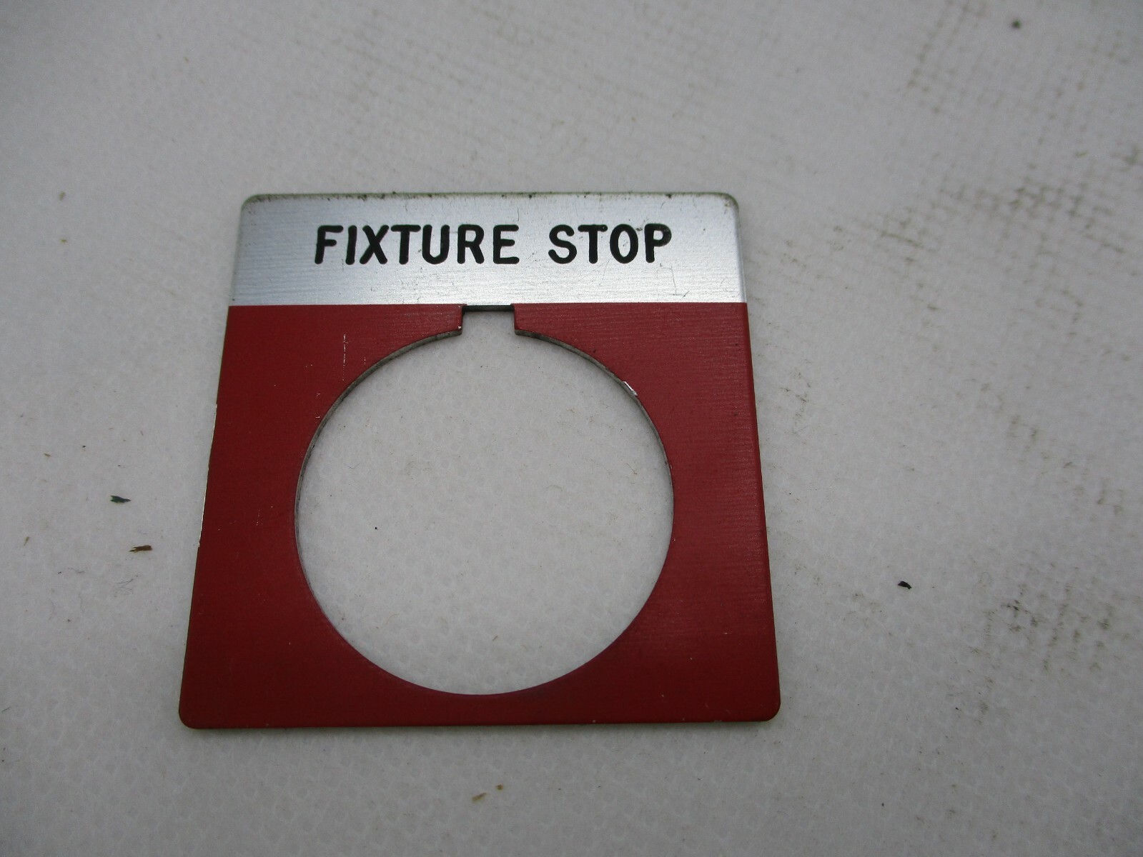 NEW ALLEN-BRADLEY 800T FIXTURE STOP LEGEND PLATE | eBay