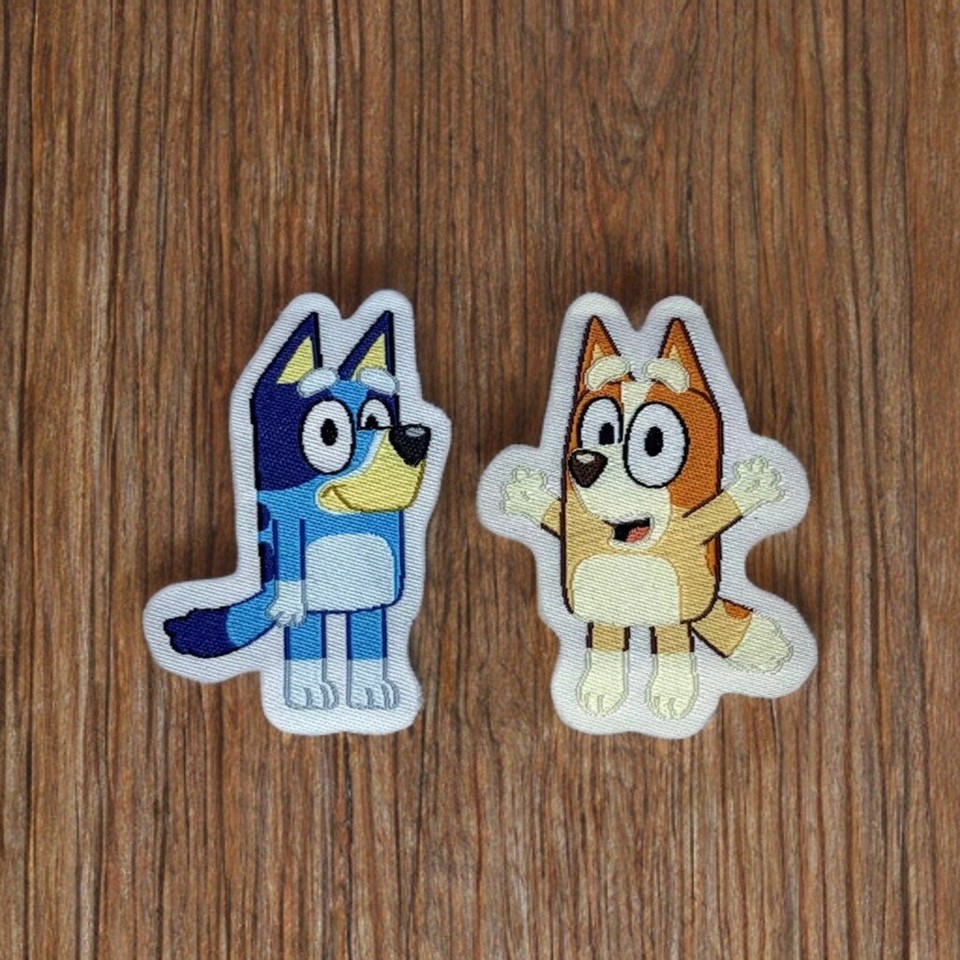 Bluey Iron On Patch Set Cute Heeler Dog Cartoon, 2” Kawaii Patches | eBay