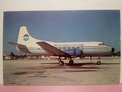 Marco Island Airways Martin 4-0-4 miami FL twin prop airplane | eBay