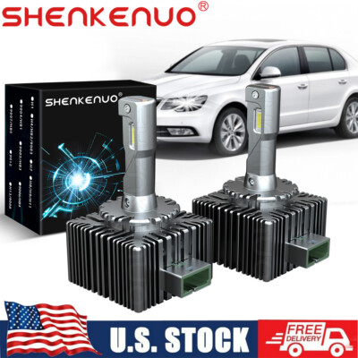 D1S D1R LED Headlight Bulbs 6000K Super White HID Xenon Conversion Kit ...