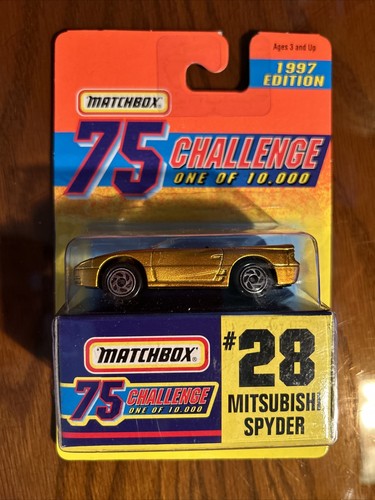 Matchbox 75 challenge gold, 1997 edition,#28 Mitsubishi Spyder. MOC | eBay