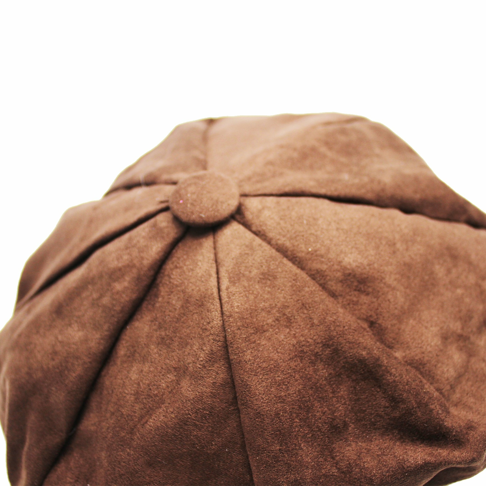 Dark Brown Suede 8 Panel Poor Boy Cap Colonial Victorian Era Dress Up ...