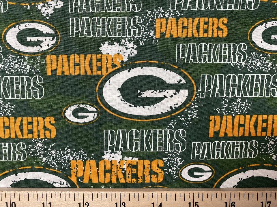 NFL GB GREEN BAY PACKERS Football Distressed, HALF Yard (18”x 44 ...