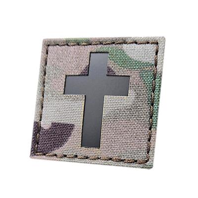 IR Jesus Christ 2x2 Christian Cross multicam Crucifix infrared fastener ...