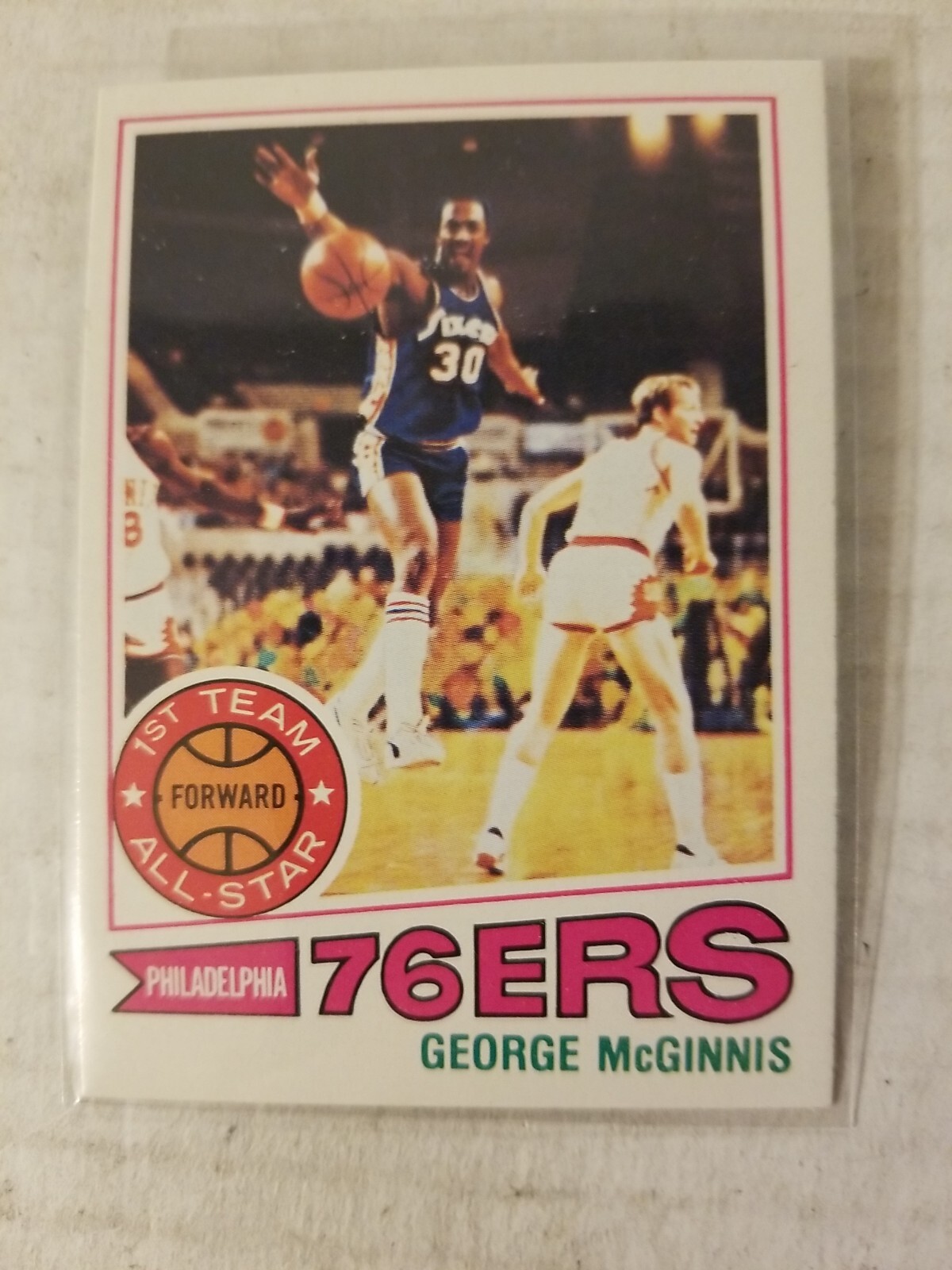 1977 Topps Basketball Card - #50 George McGinnis - Philadelphia 76ers ...