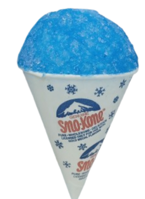 Blue Snow Cone Shave Ice Supplies Shave Machines, Flavors,