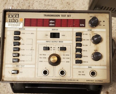 TTI Transmission Test Set Model 1120 DC - for Parts or Reuse | eBay