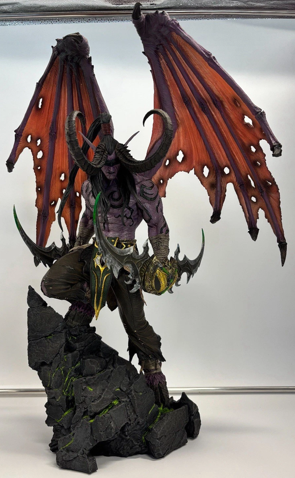 Blizzard World of Warcraft: Illidan Stormrage Toy Figure Statue 23” NEW ...