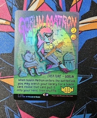 Goblin Matron NM Rainbow Foil MTG Secret Lair Drop Unplayed Magic The ...