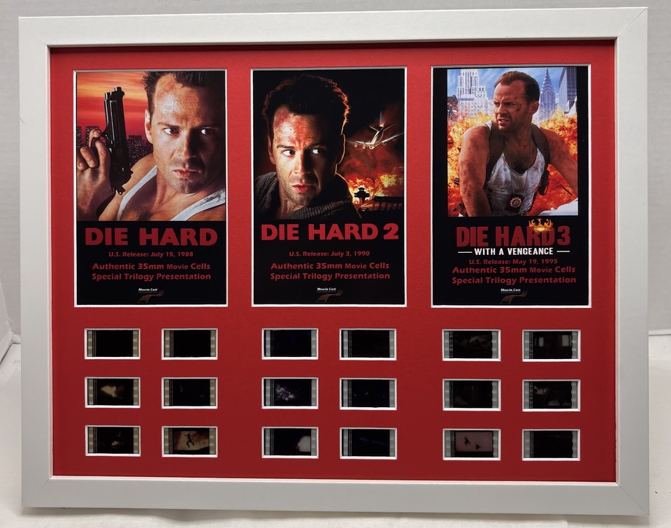DIE HARD TRILOGY 35mm Movie Film Cell Lighted Display, w/COA, metal ...