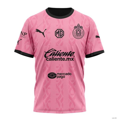 Personalized LIGA MX Chivas Guadalajara Home In Pink Shirt 3D Mexico ...