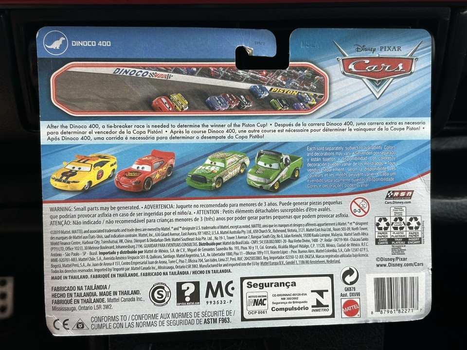 DISNEY PIXAR CARS CHICK HICKS AND CHIEF DINOCO 400 MATTEL 2019!! | eBay