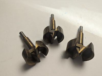 New Self-Feeding Wood Drill Bits (SET OF 3 DRILL BITS) 1-7/8", 2", 2-1/ ...