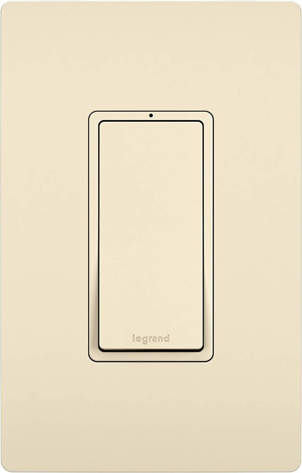 Legrand 15A 3 Way Paddle Wall Switch with LED Locator Light Almond ...