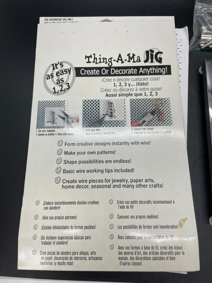 Deluxe Thing-A-Ma-Jig Wire Forming Jig Kit Pegs Plate Jewelry Tool | eBay