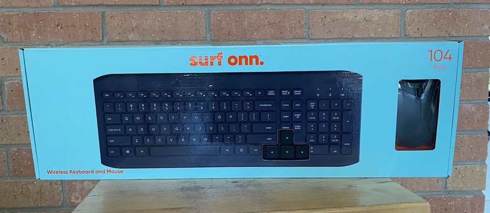 New SURF ONN WIRELESS KEYBOARD AND MOUSE 104 Keys PC and MAC | eBay